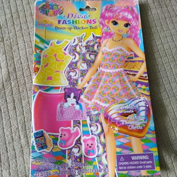 Lisa Frank | Other | Vintage Lisa Frank Dress Up Sticker Doll | Poshmark